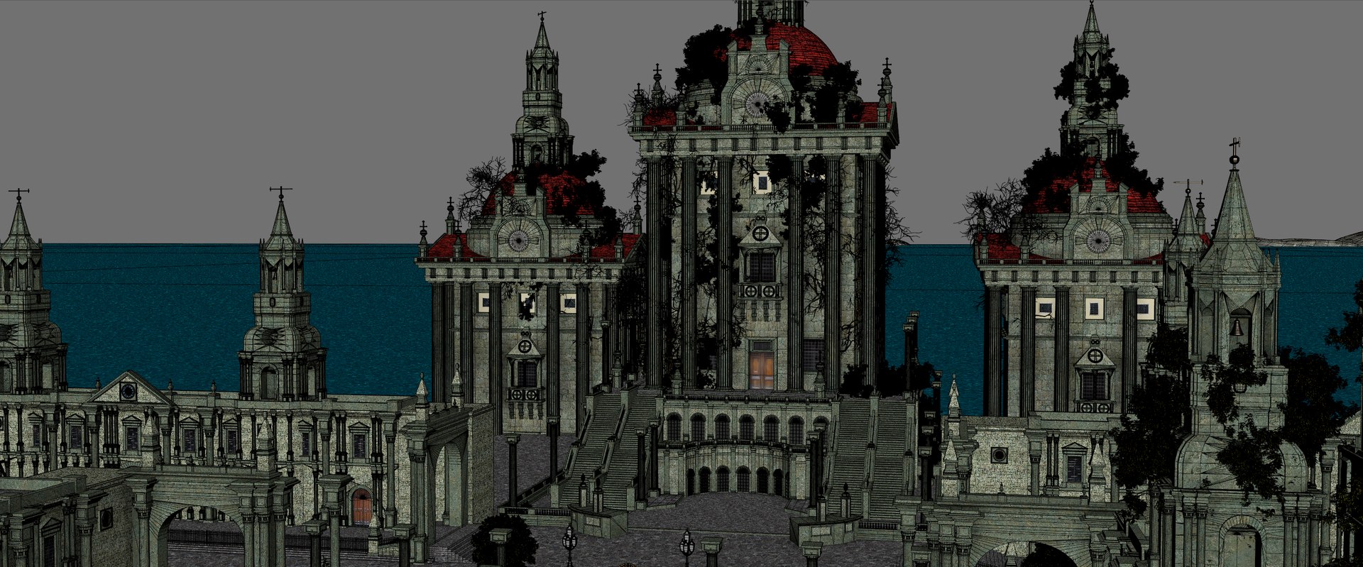 Ancient Abandoned Palace V2 3D Model - TurboSquid 2180669