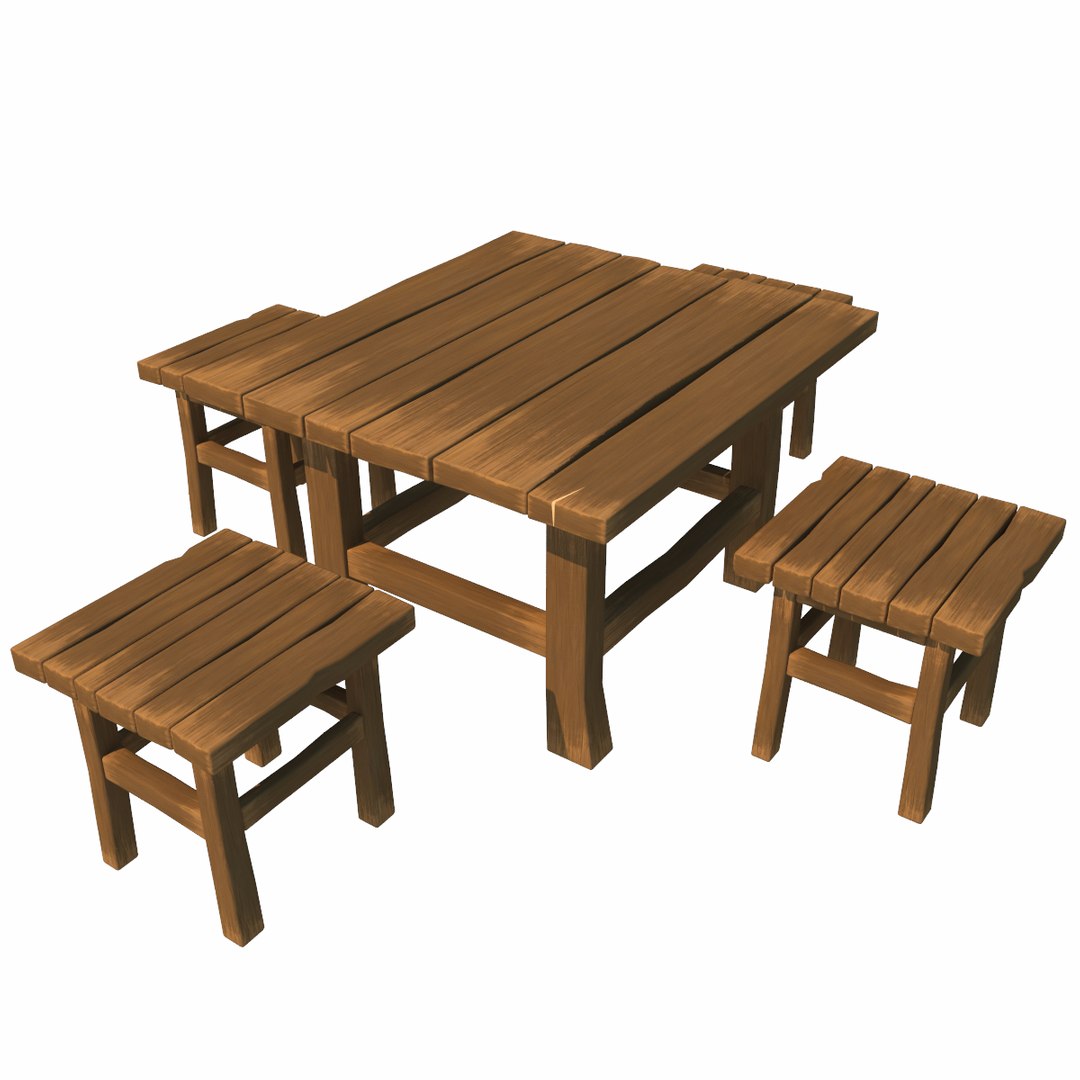 3d Cartoon Table Set