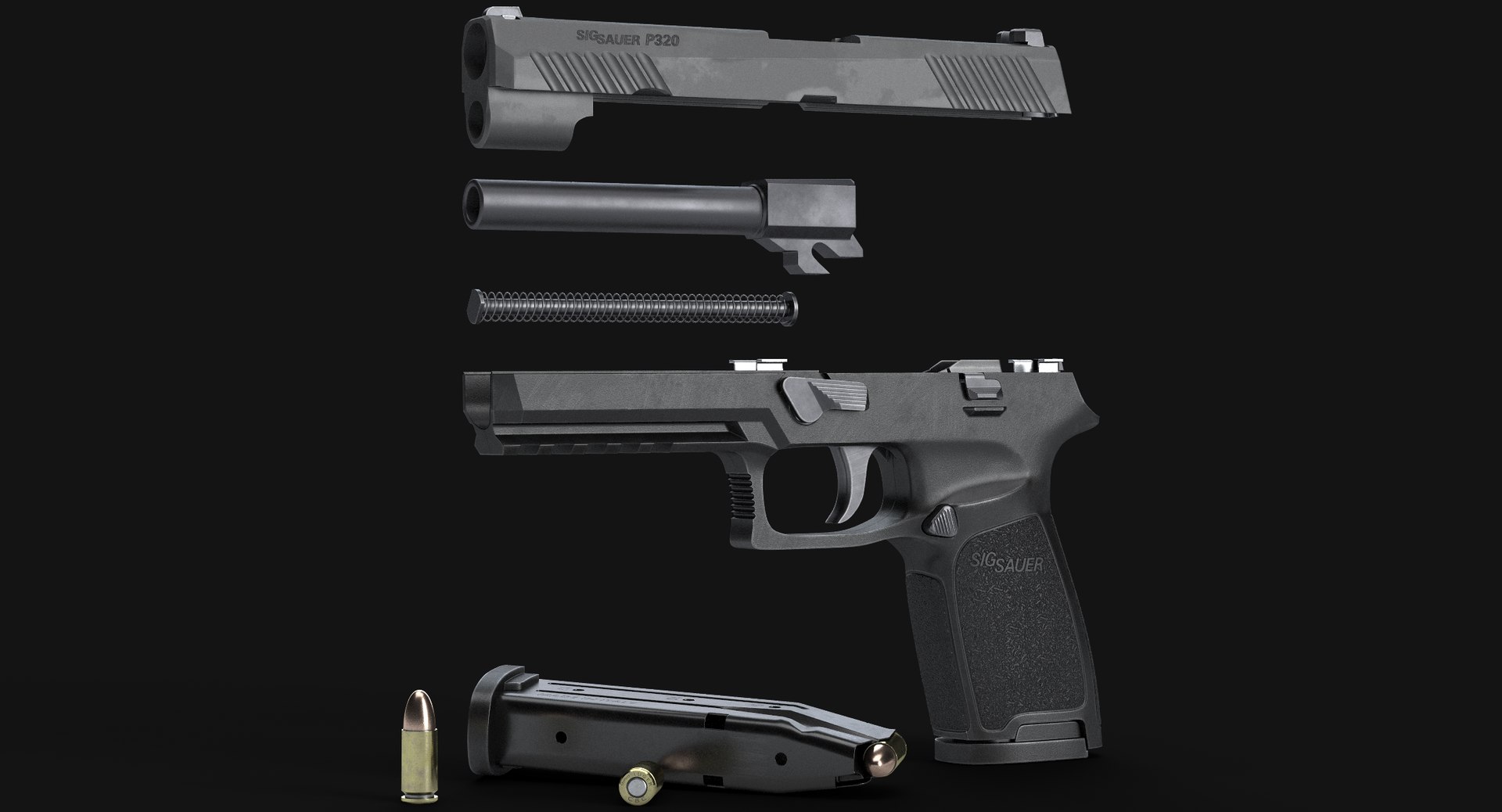 3d sig sauer p320 pistol
