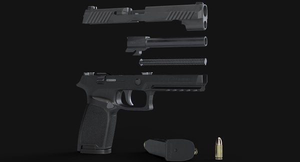 SIG Sauer P320全尺寸3D模型 - TurboSquid 1141592