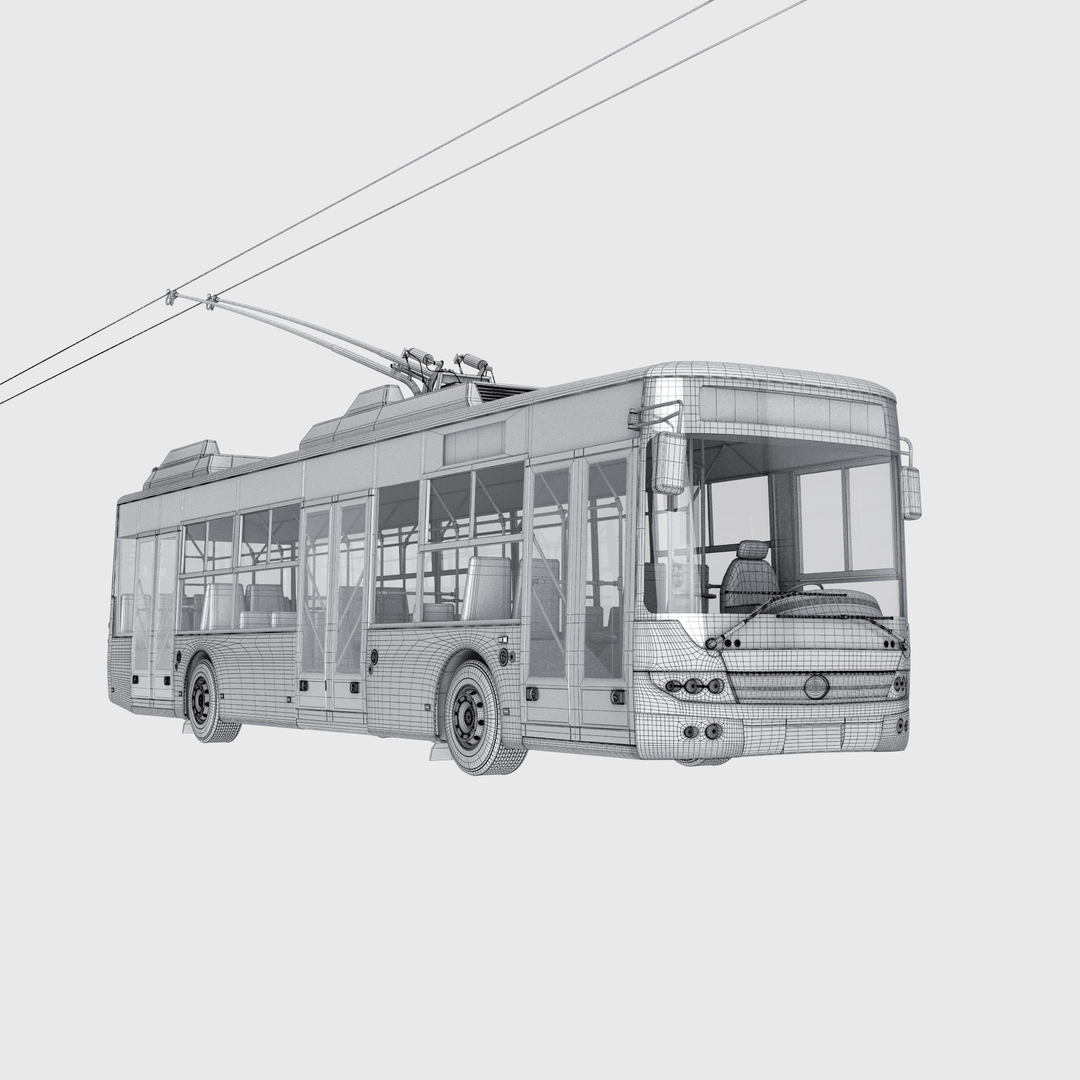 Trolleybus 3D model - TurboSquid 1770027