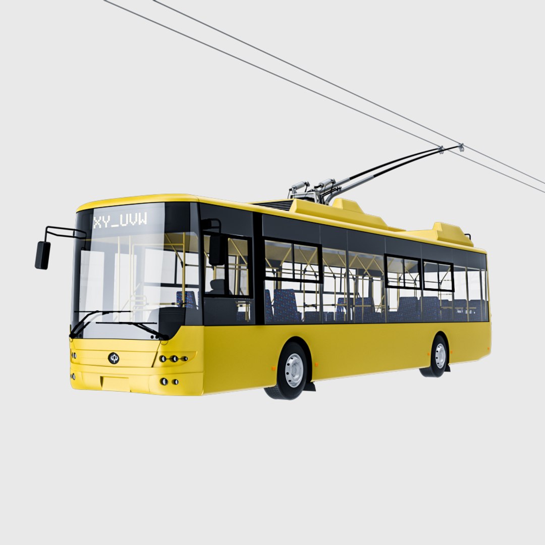 Trolleybus 3D Model - TurboSquid 1770027