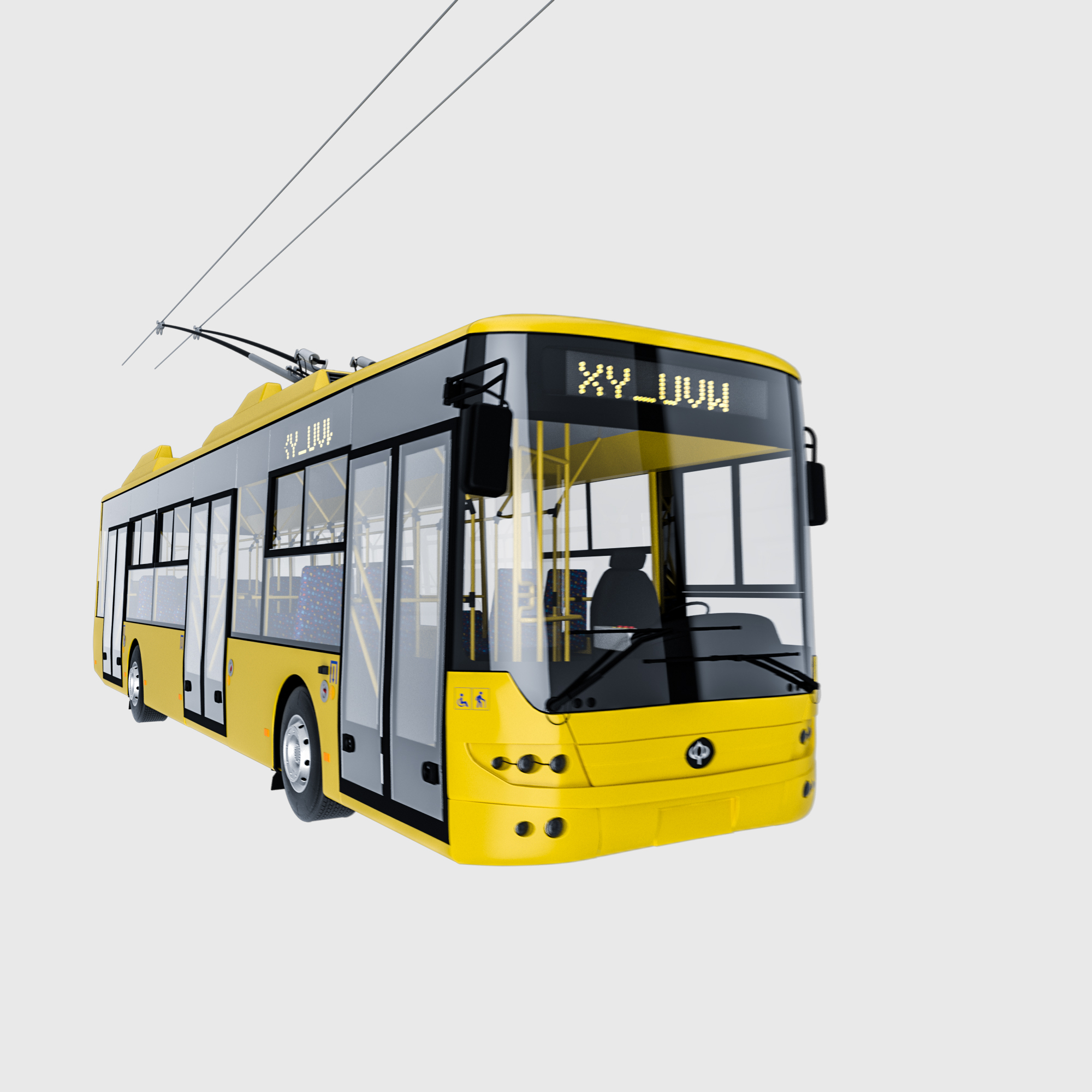 Trolleybus 3D model - TurboSquid 1770027