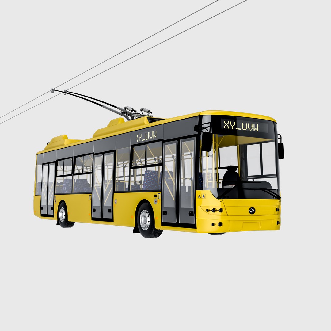 Trolleybus 3D Model - TurboSquid 1770027