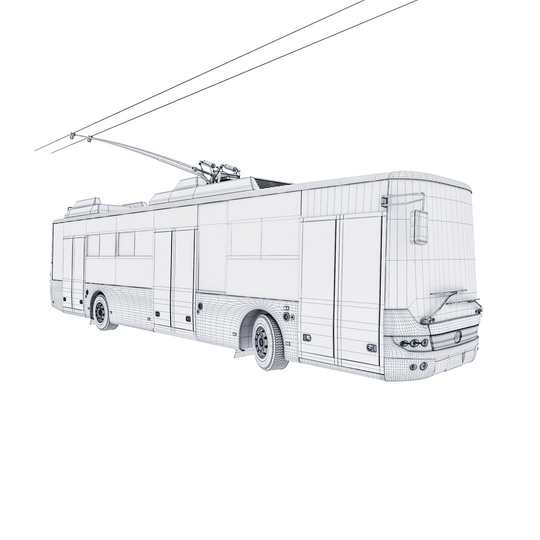Trolleybus 3D Model - TurboSquid 1770027
