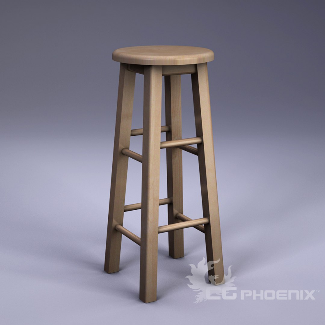 3d Tall Stool