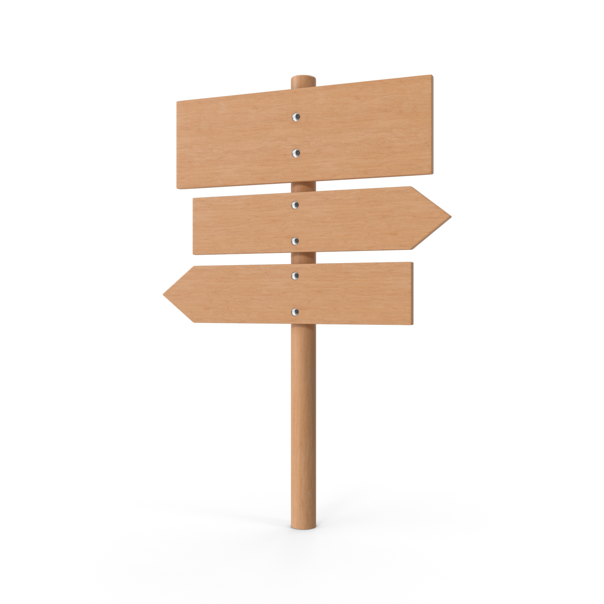 Wooden Sign Post 3D - TurboSquid 1838861