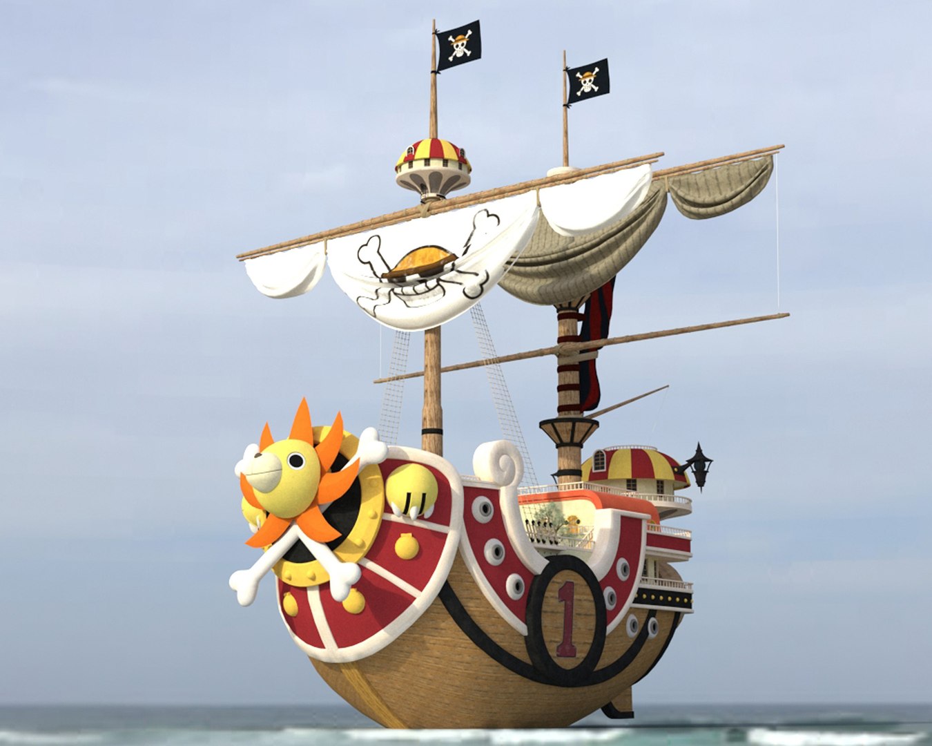 ONE PIECE - THOUSAND SUNNY 3D Model - TurboSquid 2357898