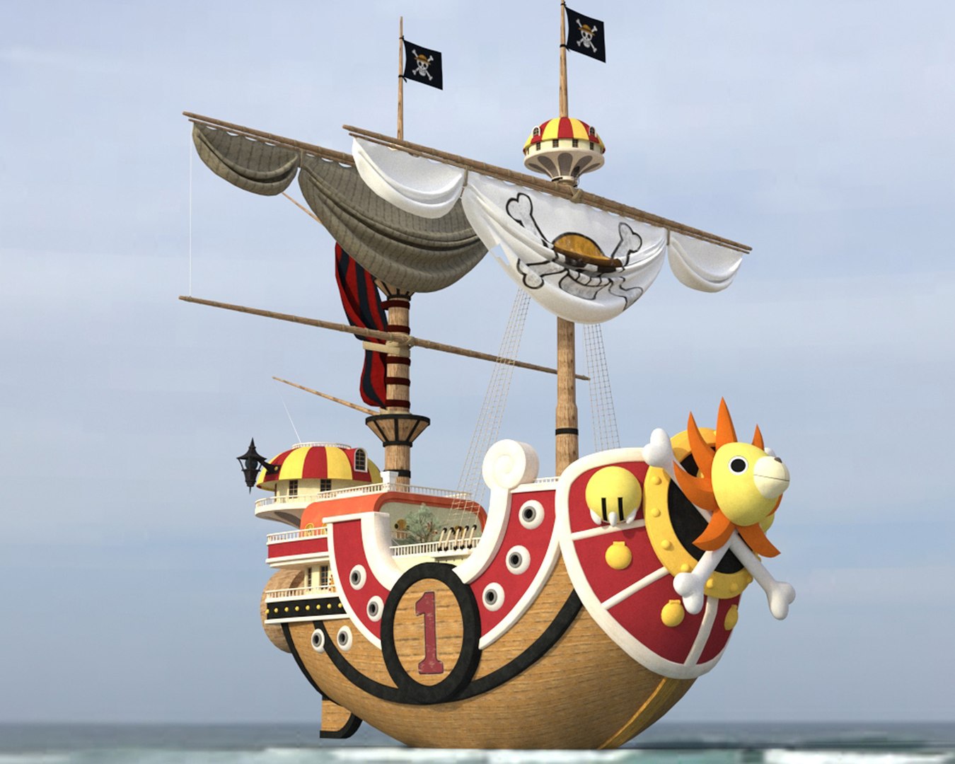 ONE PIECE - THOUSAND SUNNY 3D Model - TurboSquid 2357898
