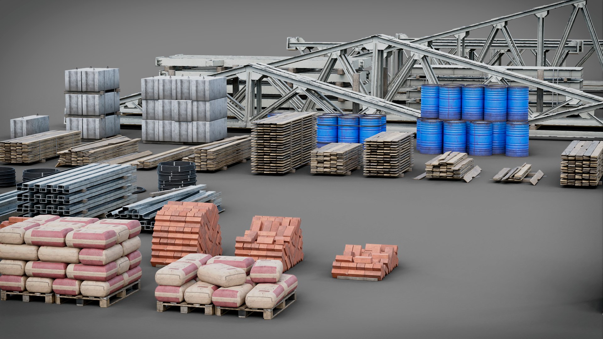 3D Building Materials MegaPack Realtime - TurboSquid 2218167