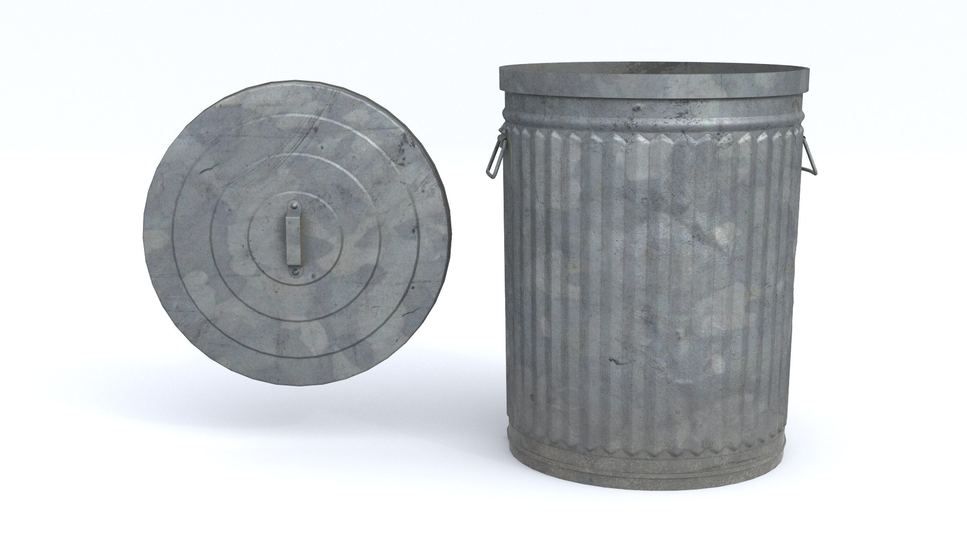 3D Trash Cans Pbr UHD Model - TurboSquid 2104114