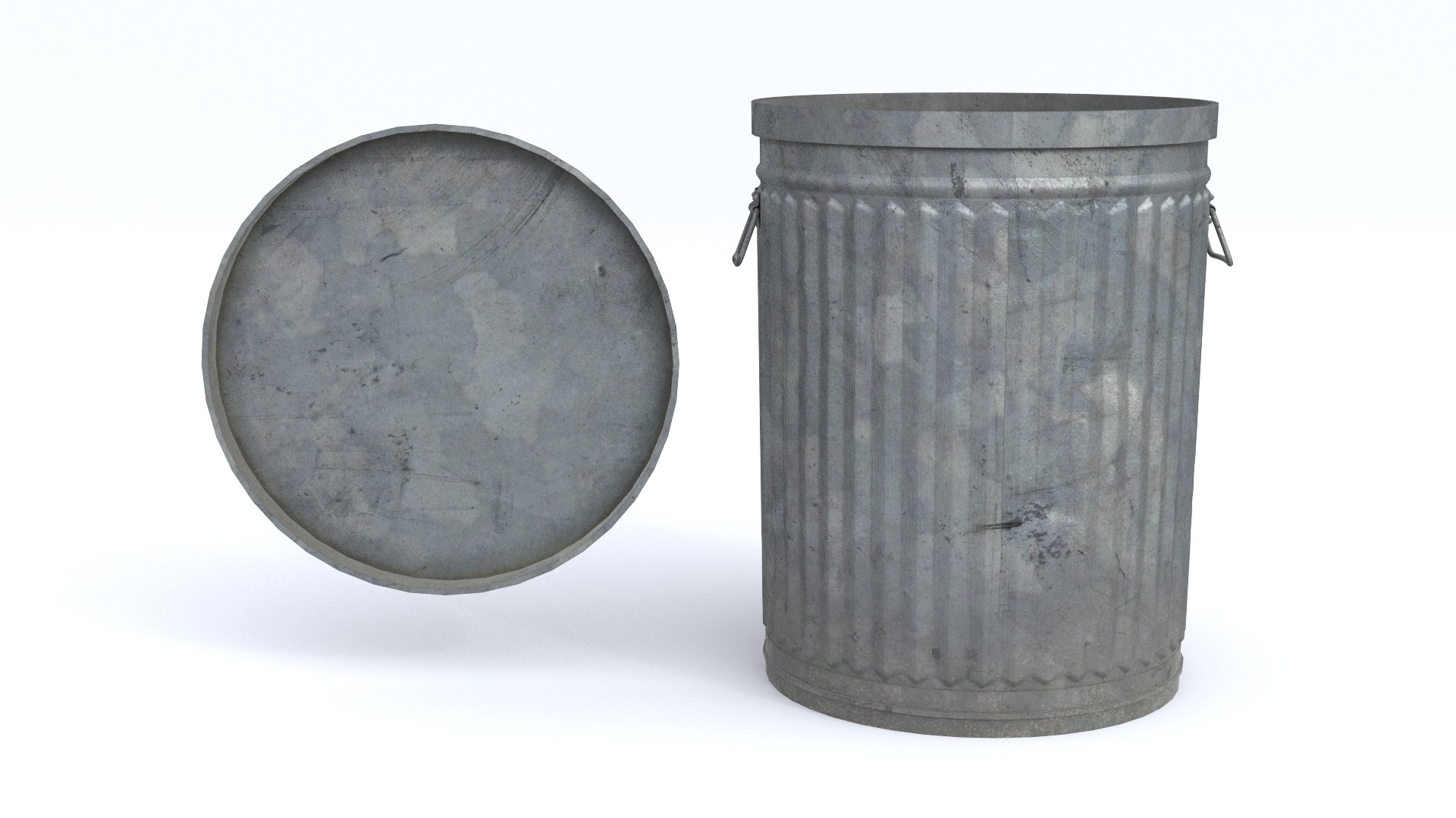 3D Trash Cans Pbr UHD Model - TurboSquid 2104114