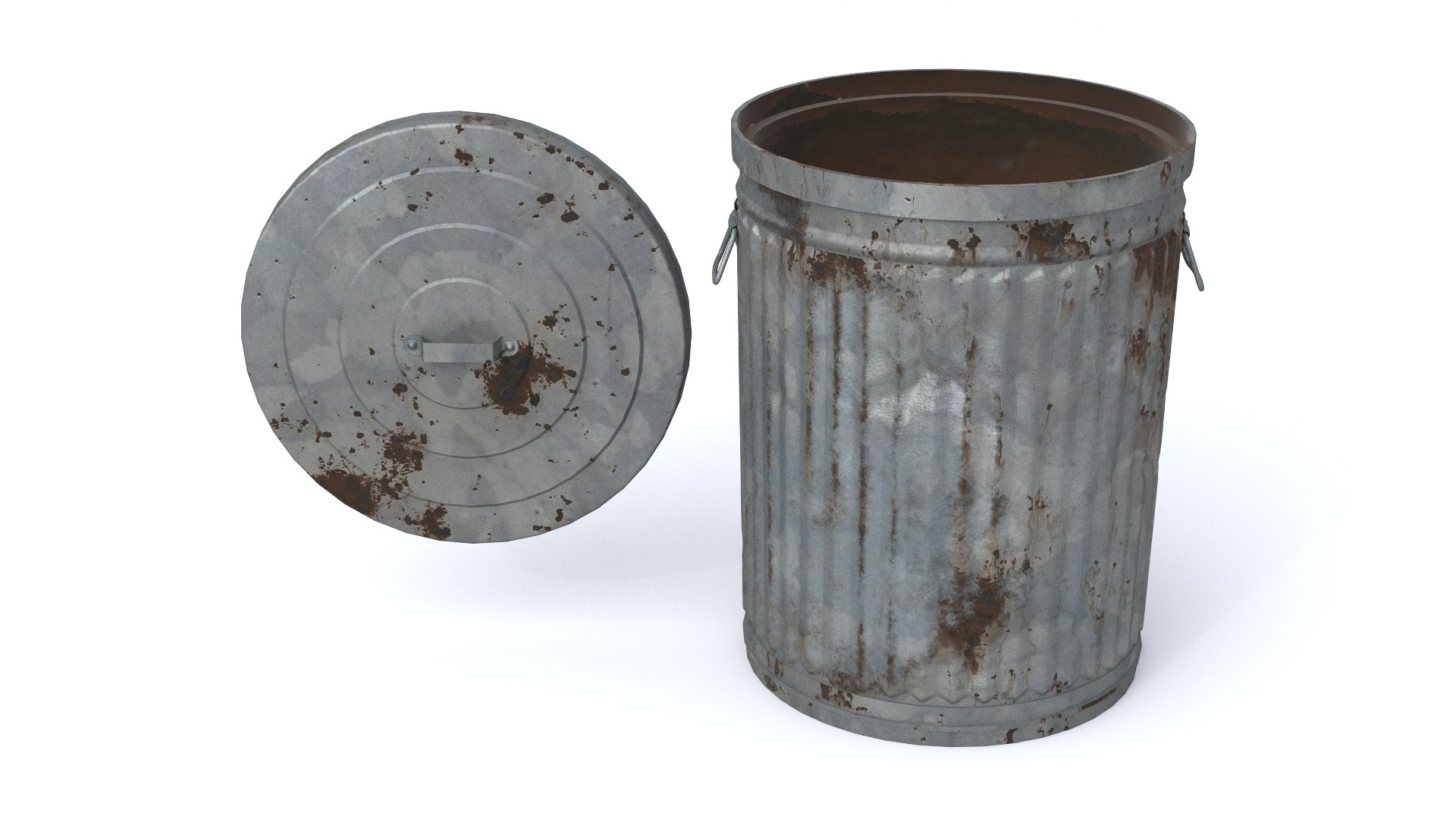 3D Trash Cans Pbr UHD Model - TurboSquid 2104114