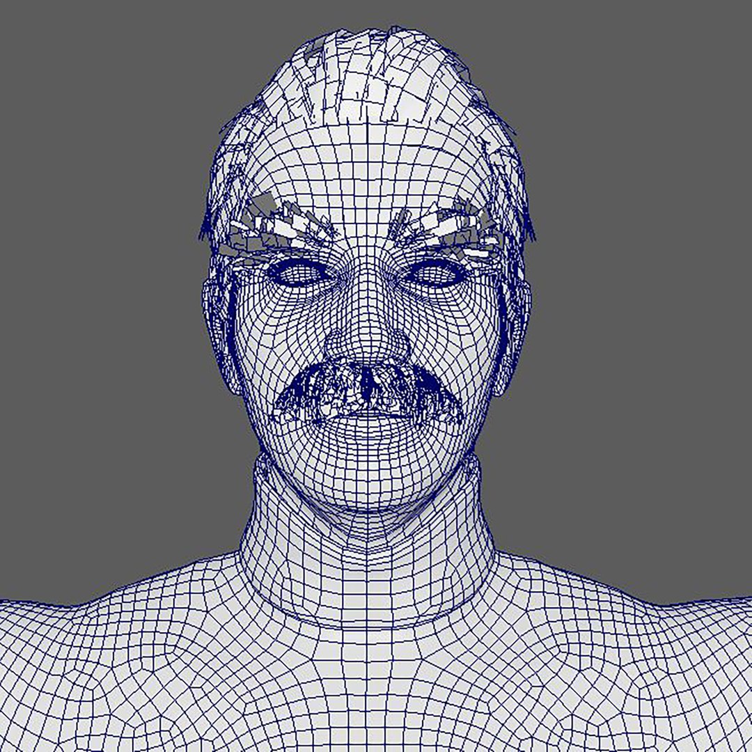 3D Model Cartoon Old Male Character Ready For Game And Animation ...