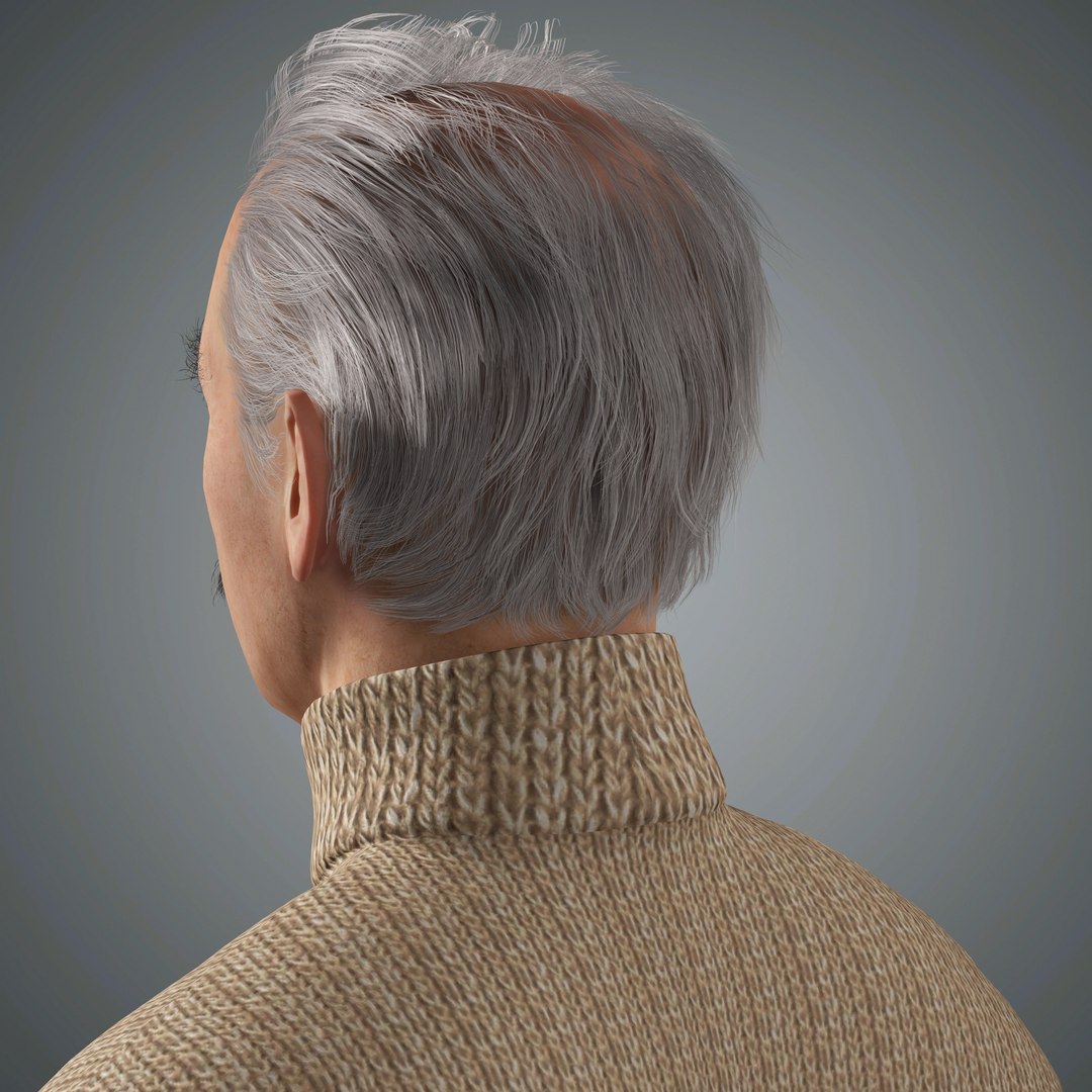 3D Model Cartoon Old Male Character Ready For Game And Animation ...