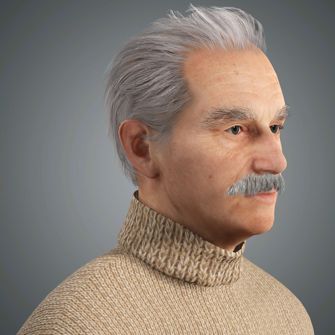 3D Model Cartoon Old Male Character Ready For Game And Animation ...