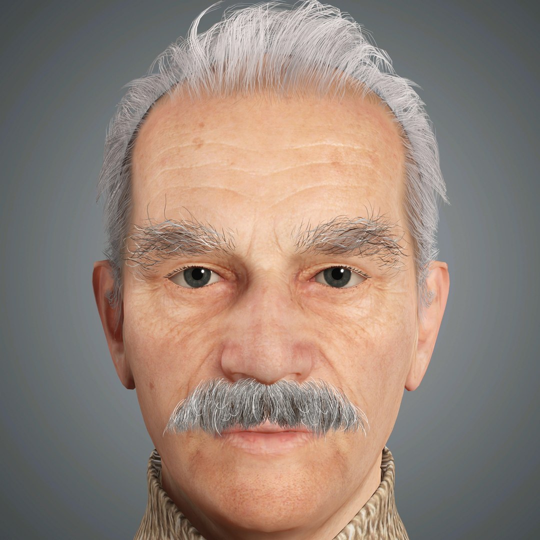 3D Model Cartoon Old Male Character Ready For Game And Animation ...