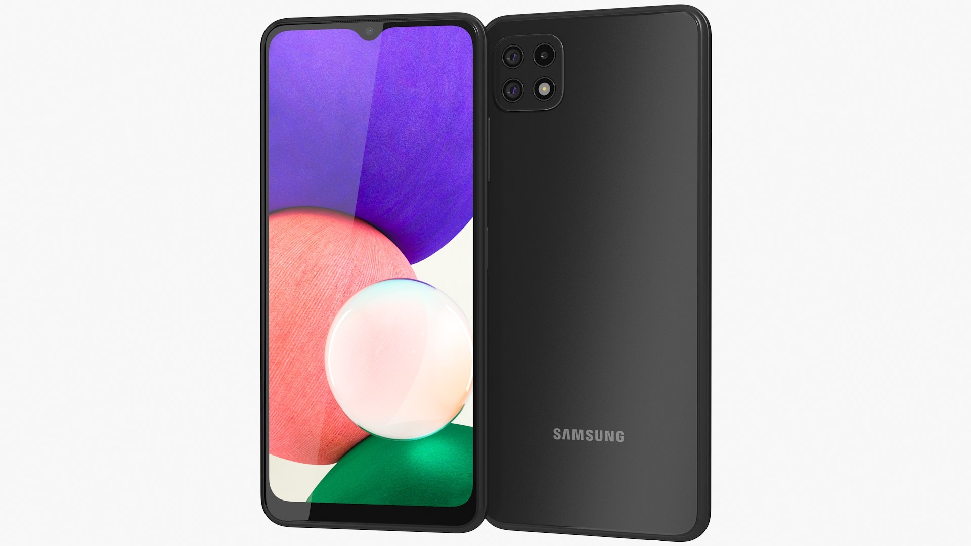 Samsung Galaxy A22 5G Gray 3D - TurboSquid 1751960