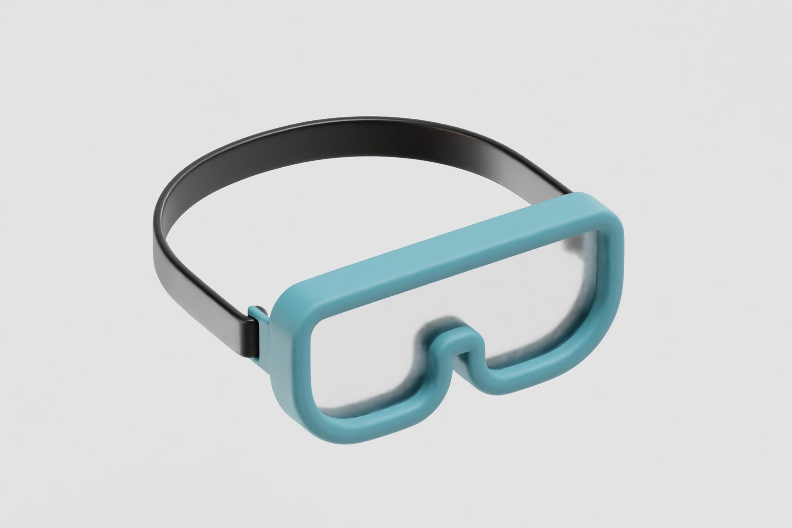 Swimming Goggles Cartoon 3D Model - TurboSquid 2460481