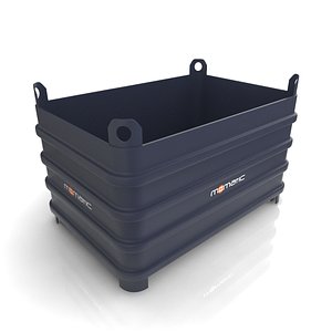 C4d Metal Cargo Container