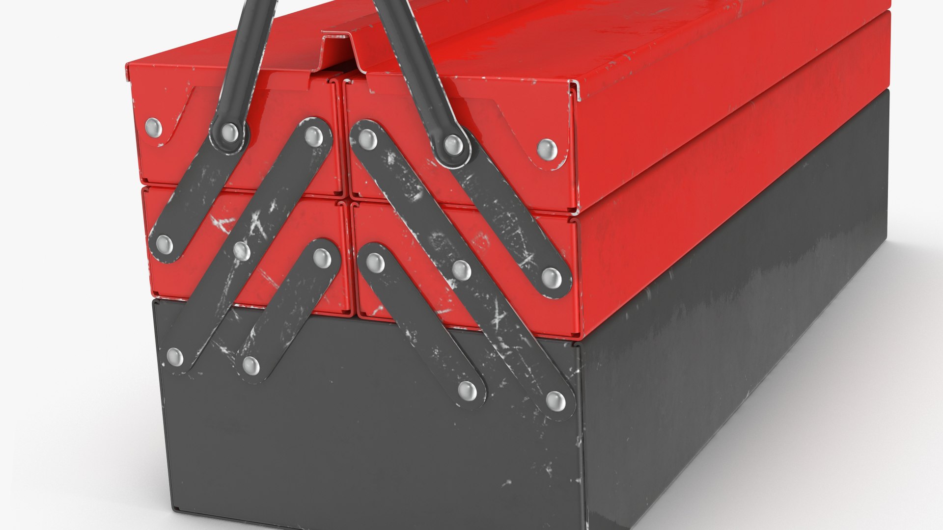 Metal Cantilever Tool Box 3 Tier Closed Model - TurboSquid 2027618