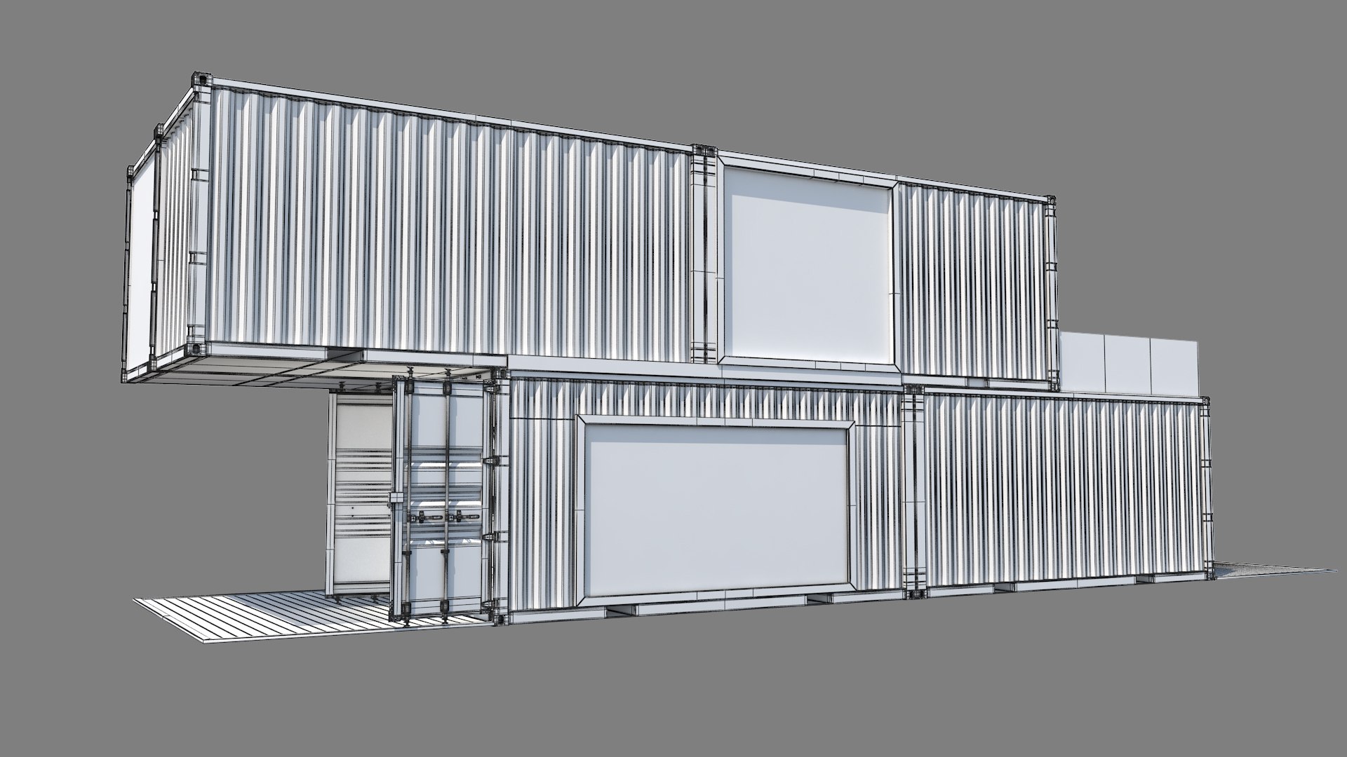 House Containers 3D Model - TurboSquid 1695987