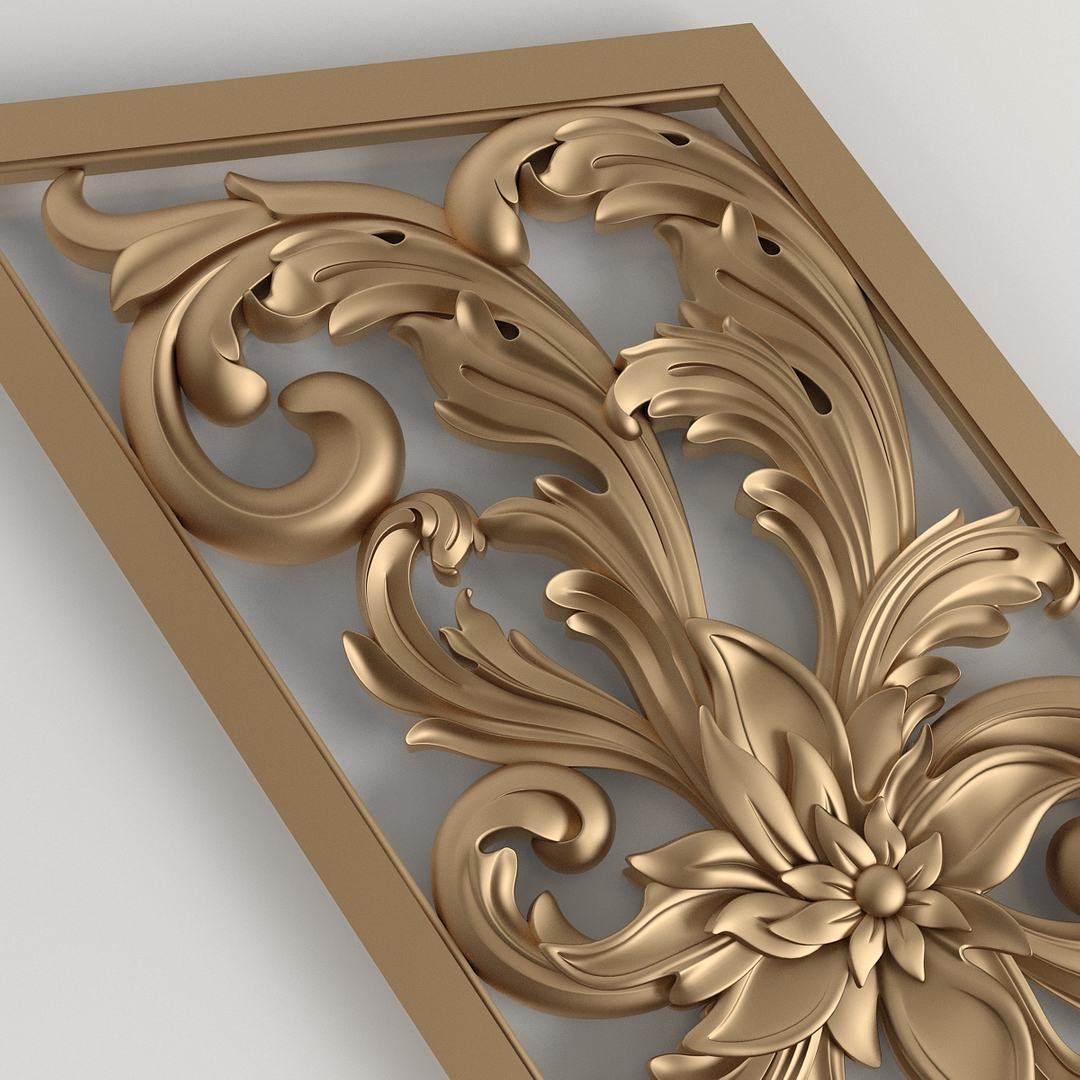 3d model carved panel
