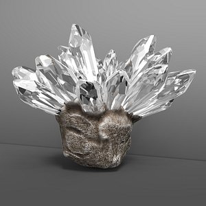 crystal mineral geode 3d model
