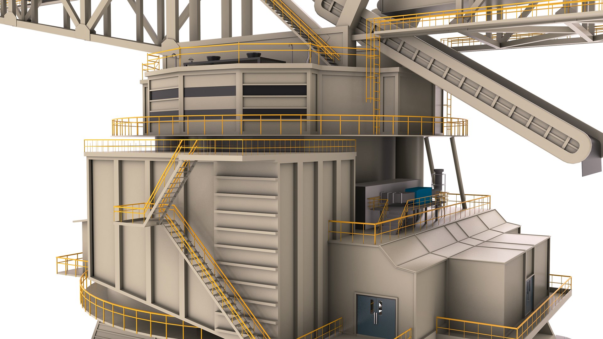 3D Mining Multi Bucket Wheel Excavator Model - TurboSquid 2136728