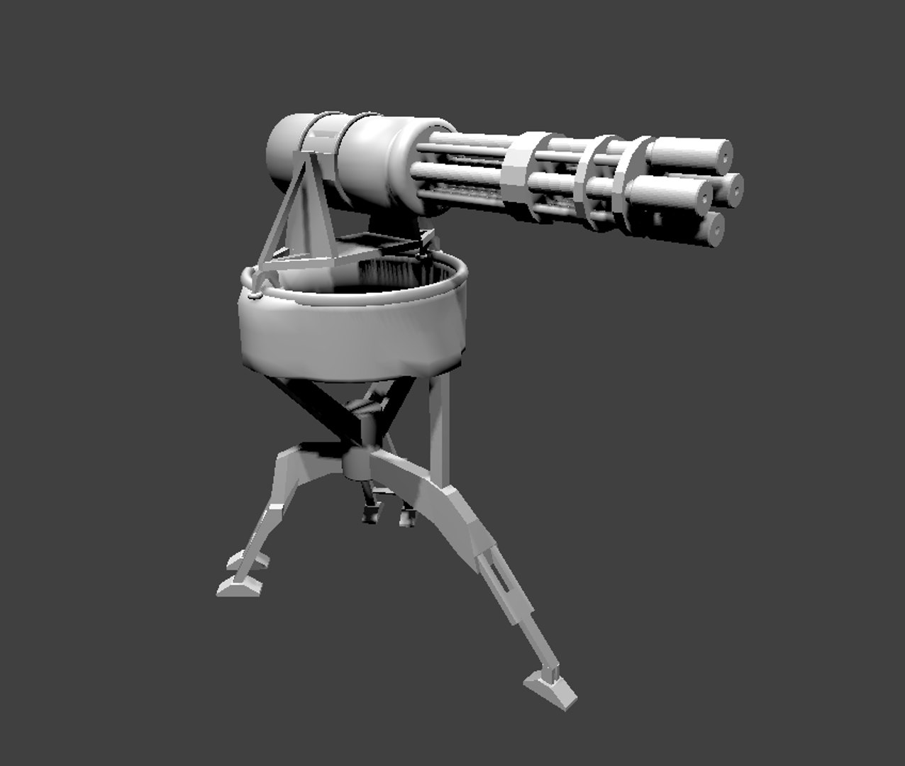 Automatic Turret 3D - TurboSquid 1428542