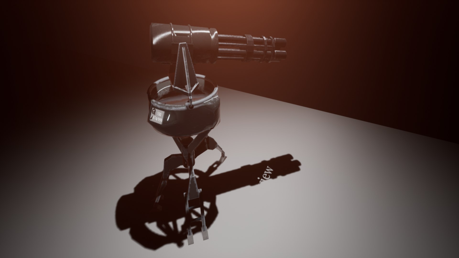 Automatic Turret 3D - TurboSquid 1428542