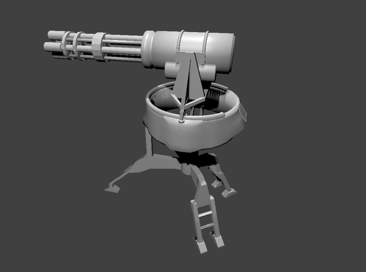 Automatic Turret 3D - TurboSquid 1428542