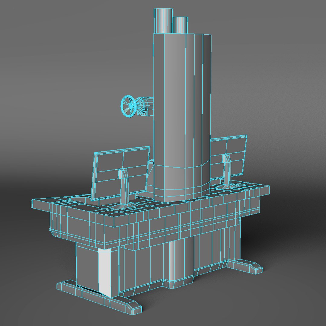 Electron Microscope 3d Obj
