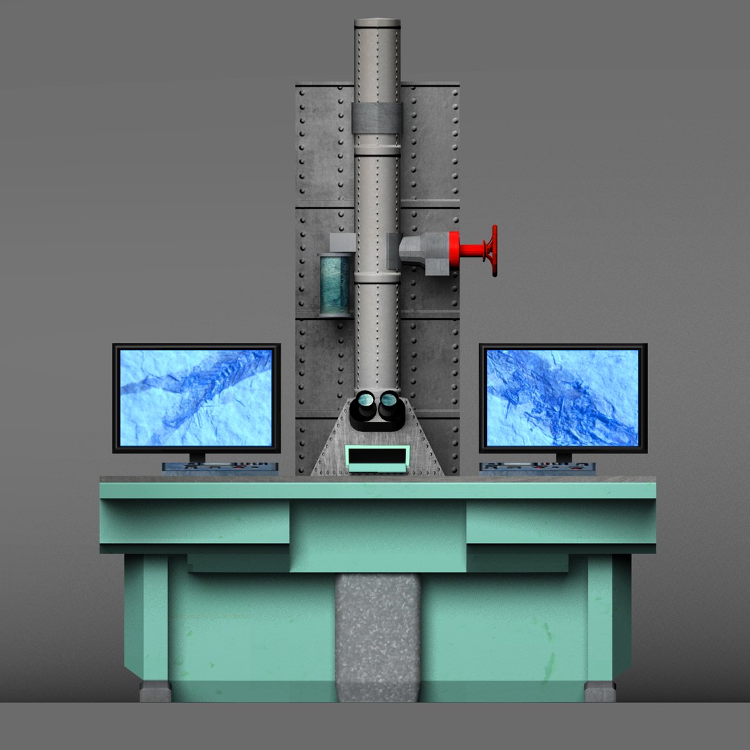 Electron Microscope 3d Obj