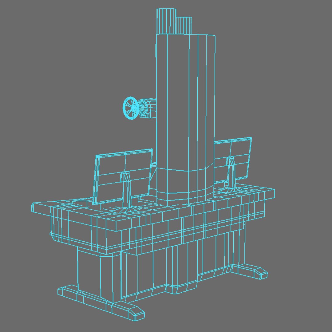 Electron Microscope 3d Obj