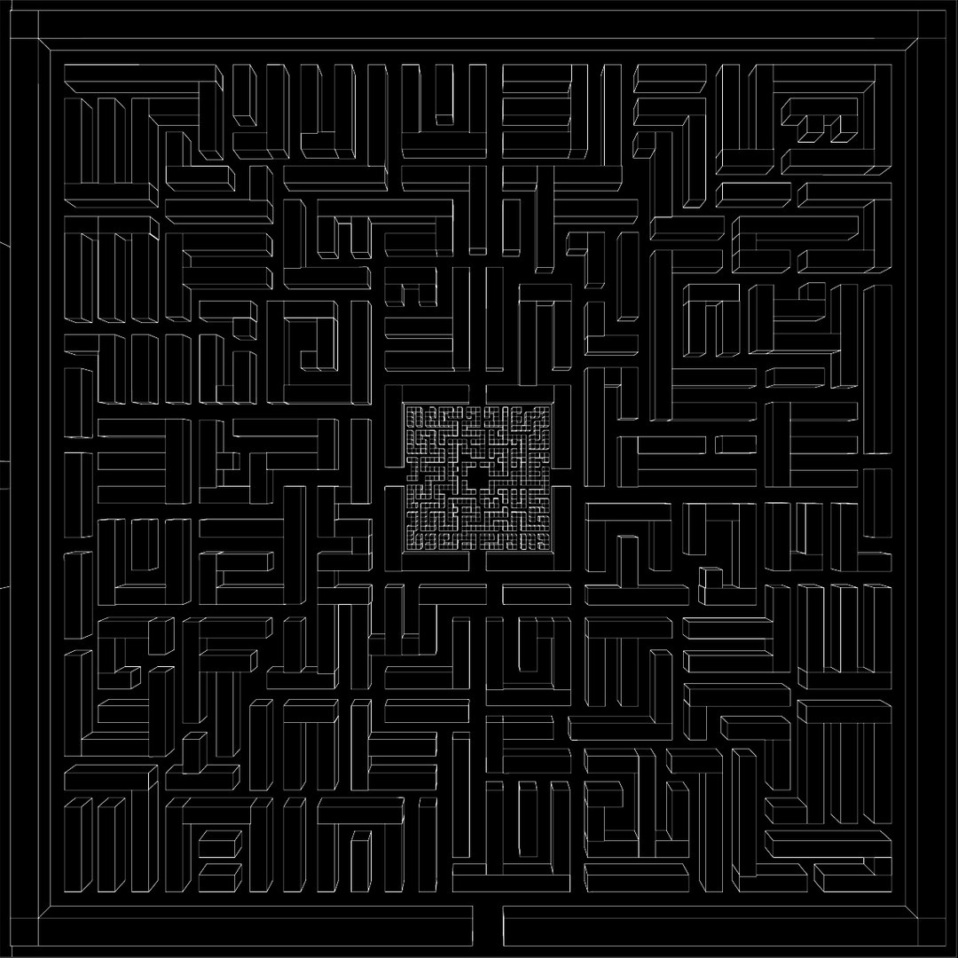 3d mazes geometry model