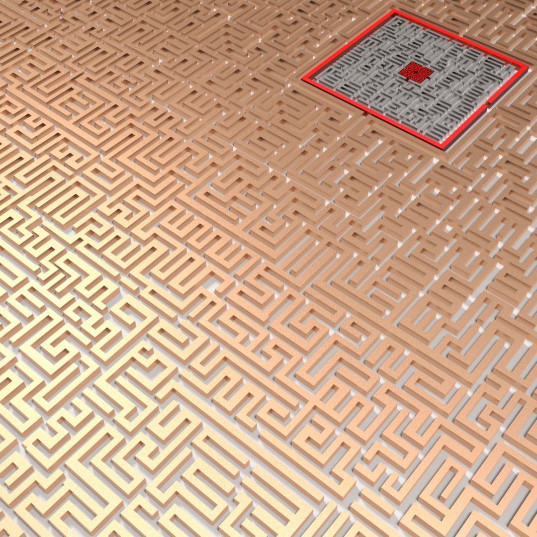 3d mazes geometry model