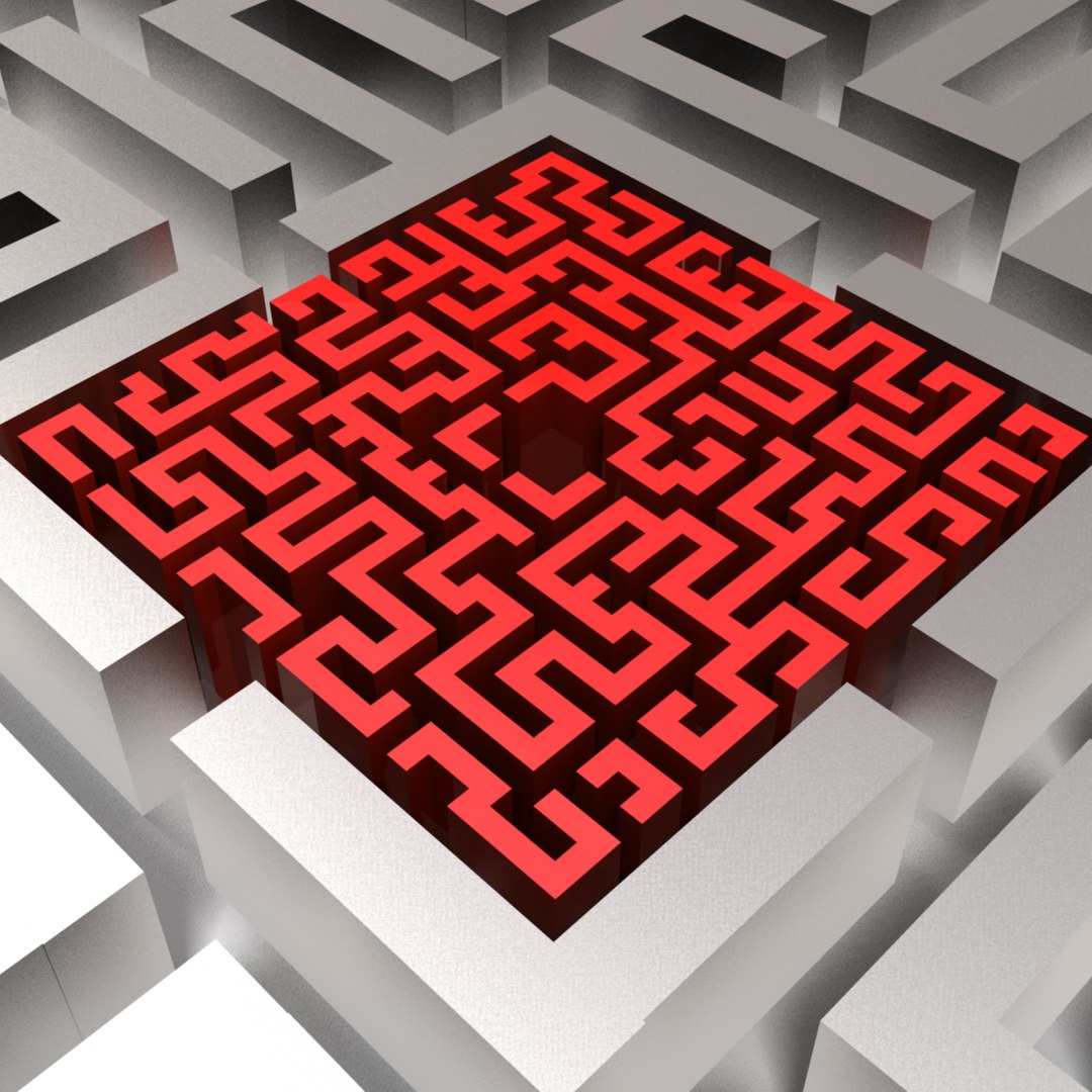 3d mazes geometry model