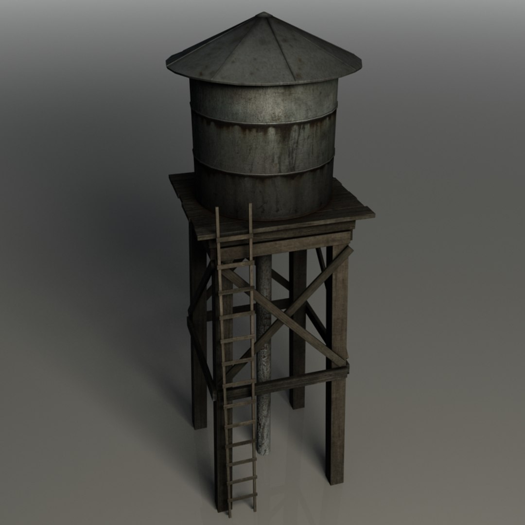 3d Water Tower Model