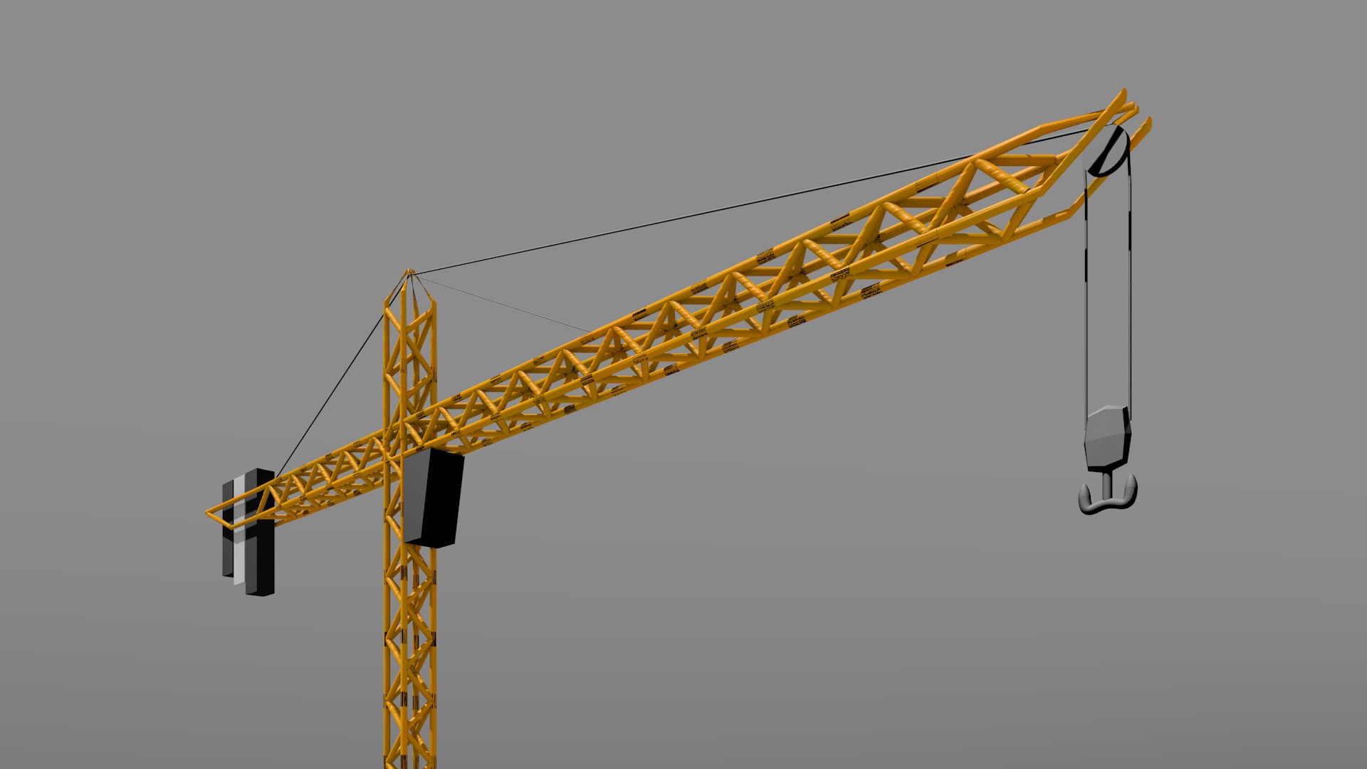 3d Model Simple Crane