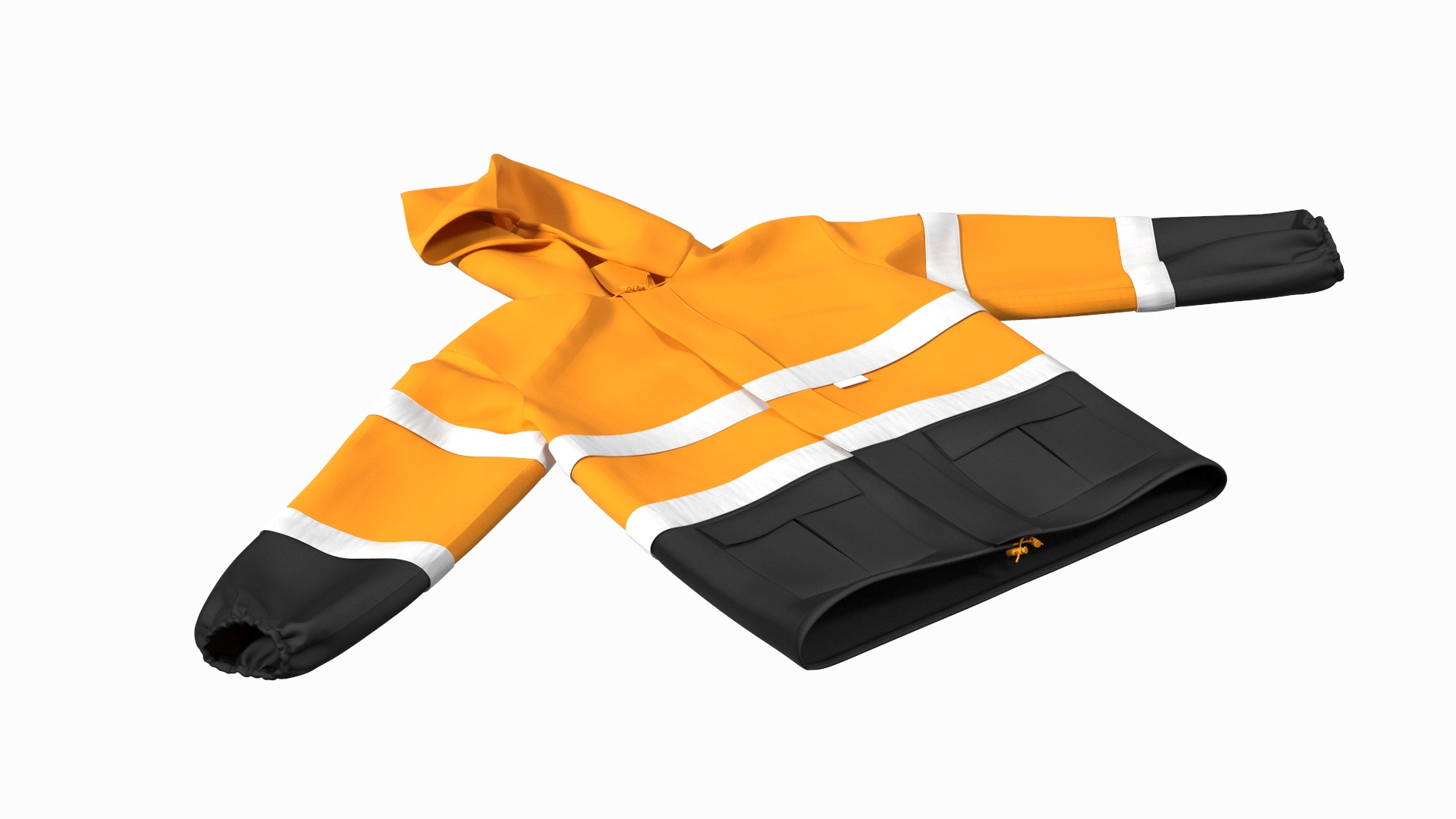 3D High Visibility Safety Rain Jacket - TurboSquid 2127812
