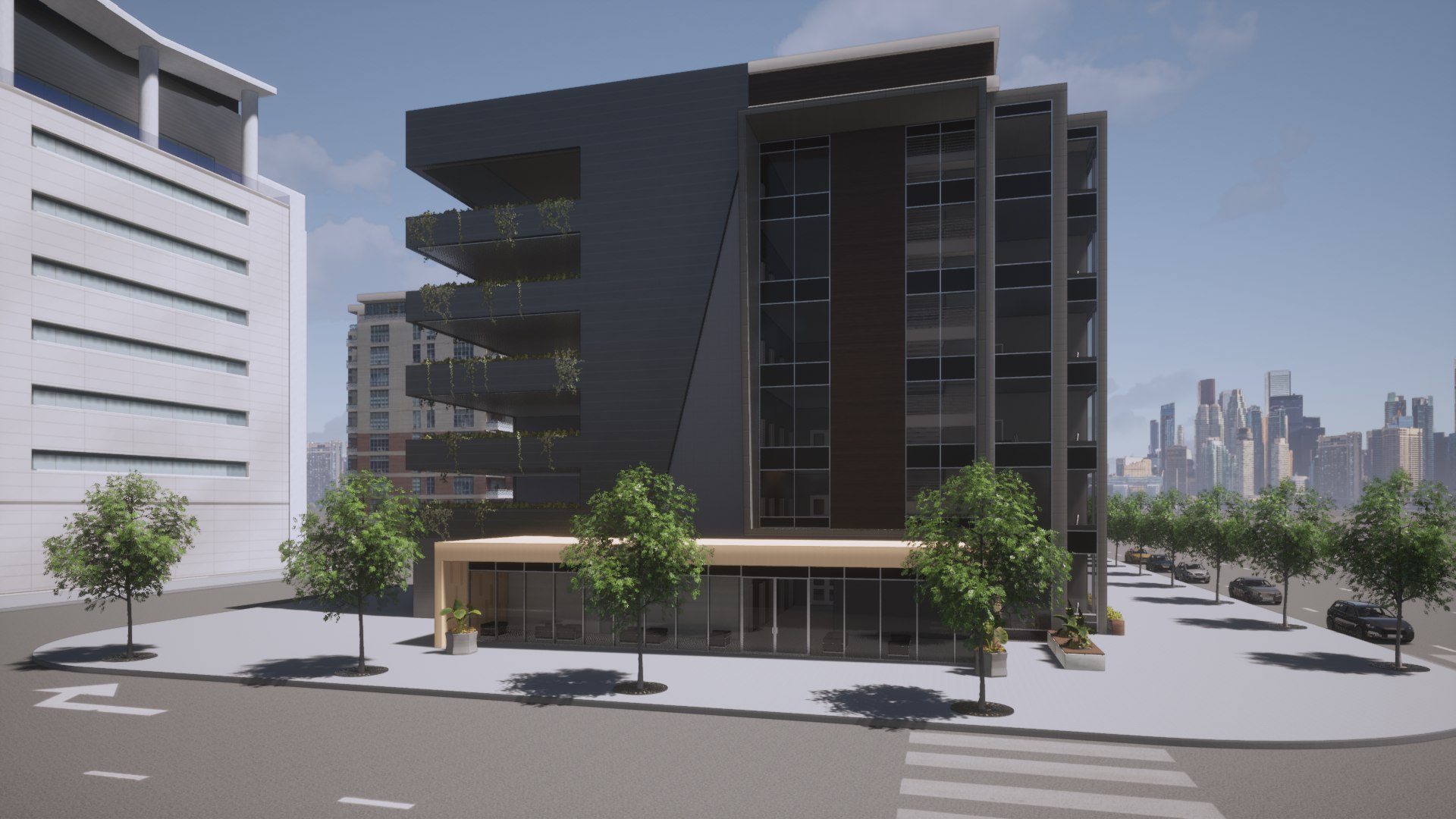 Modern Office Building Revit And Twinmotion 3D Model - TurboSquid 2145422