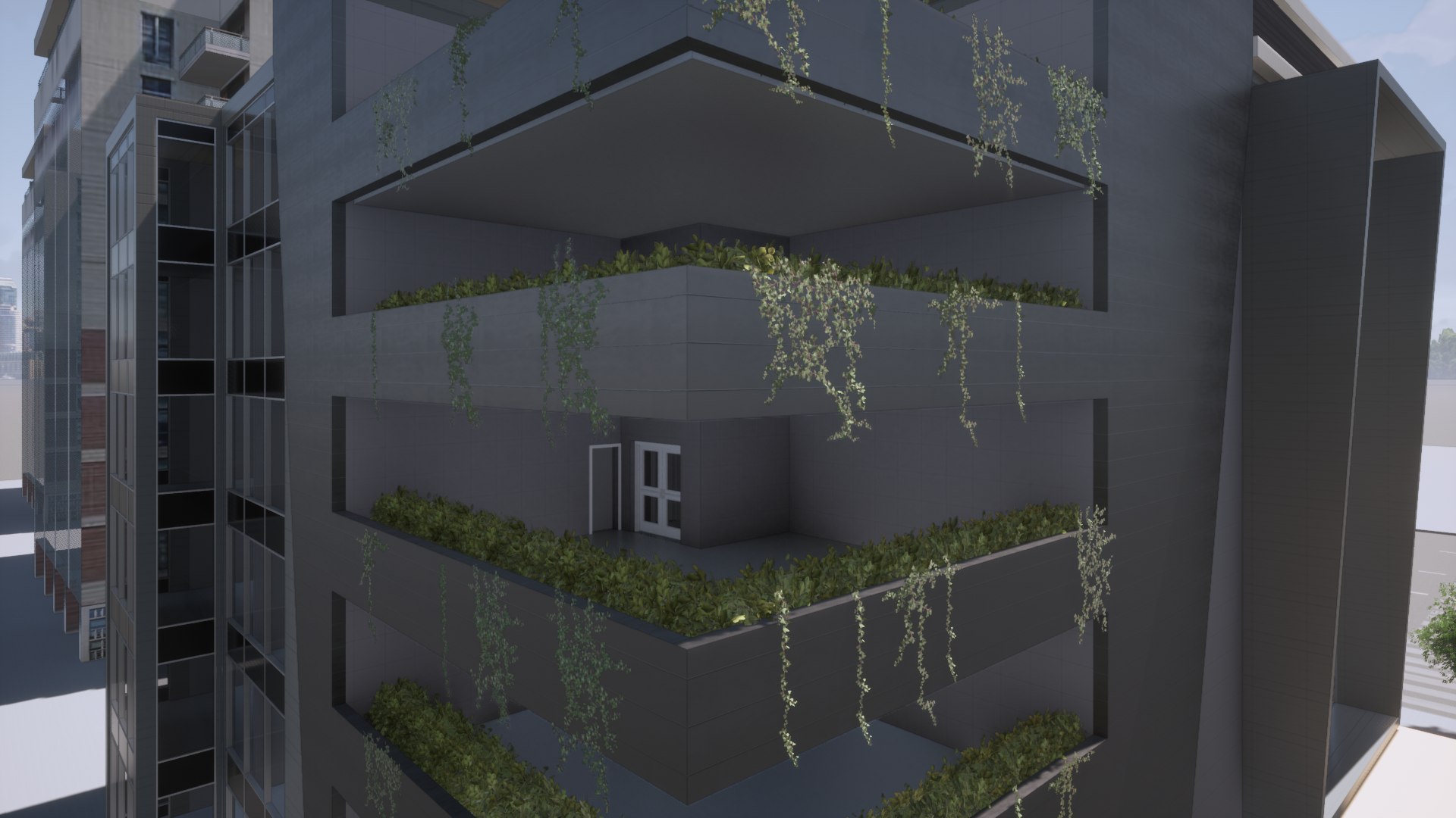 Modern Office Building Revit And Twinmotion 3D Model - TurboSquid 2145422