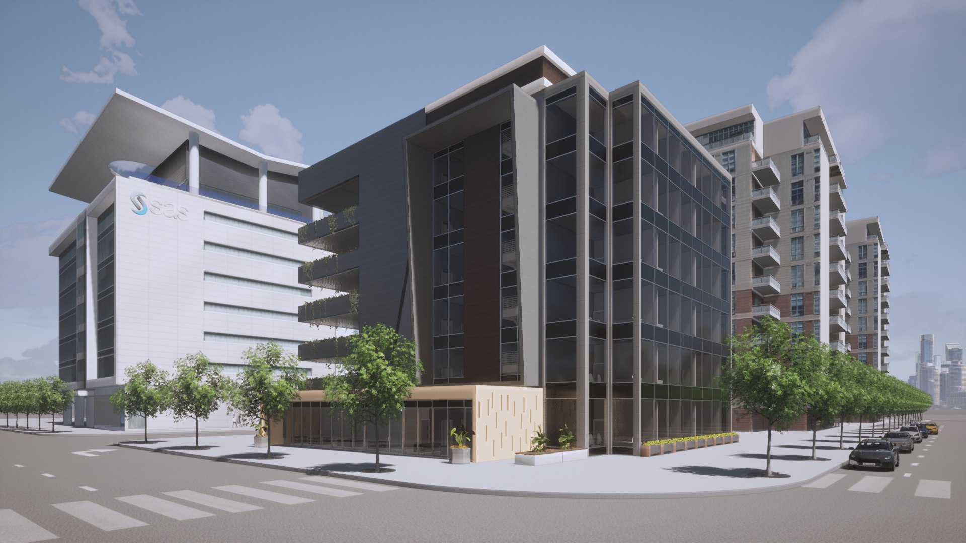 Modern Office Building Revit And Twinmotion 3D Model - TurboSquid 2145422