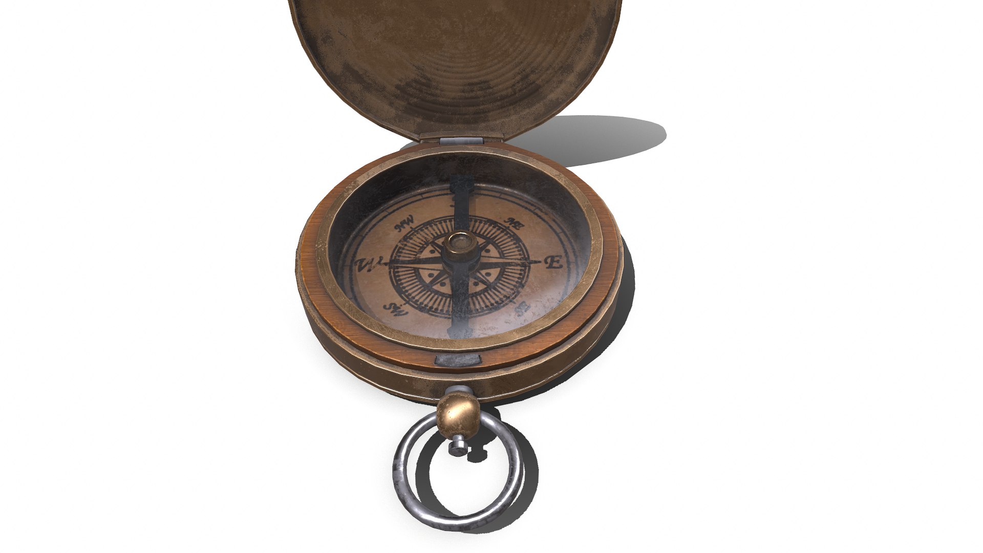 3D Compass Low-poly PBR Model - TurboSquid 2127035