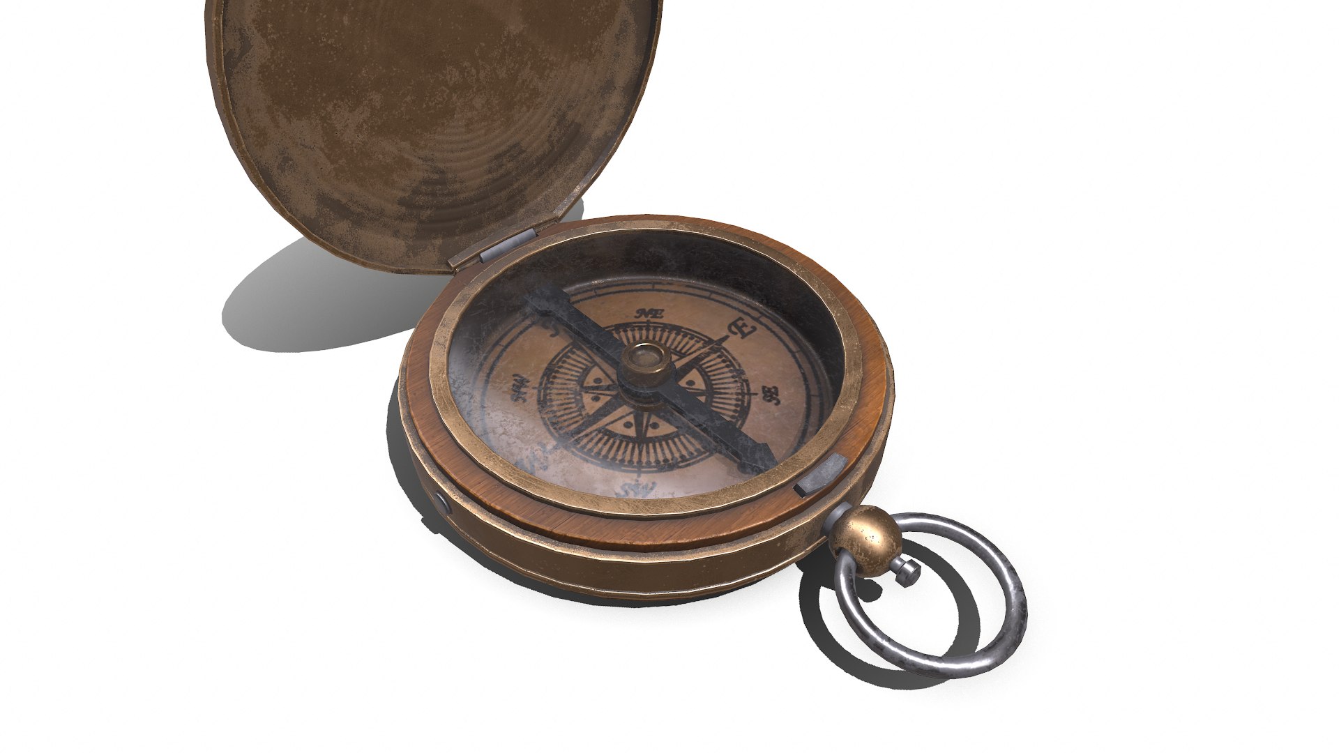 3D Compass Low-poly PBR Model - TurboSquid 2127035