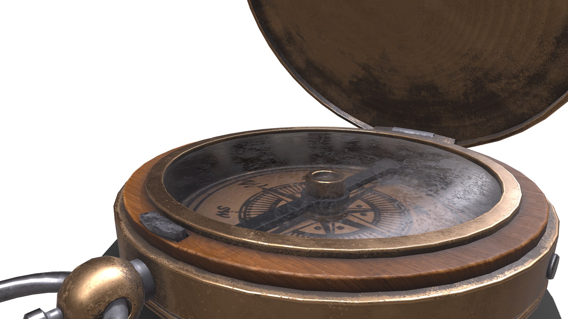 3D Compass Low-poly PBR Model - TurboSquid 2127035