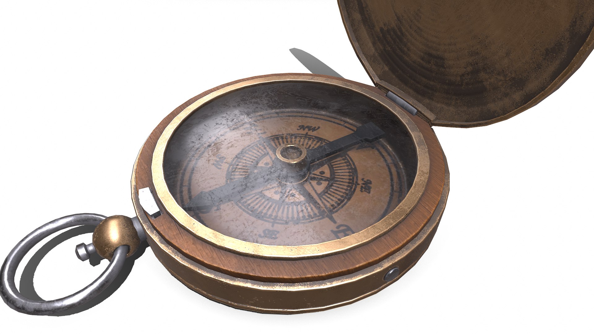 3D Compass Low-poly PBR Model - TurboSquid 2127035