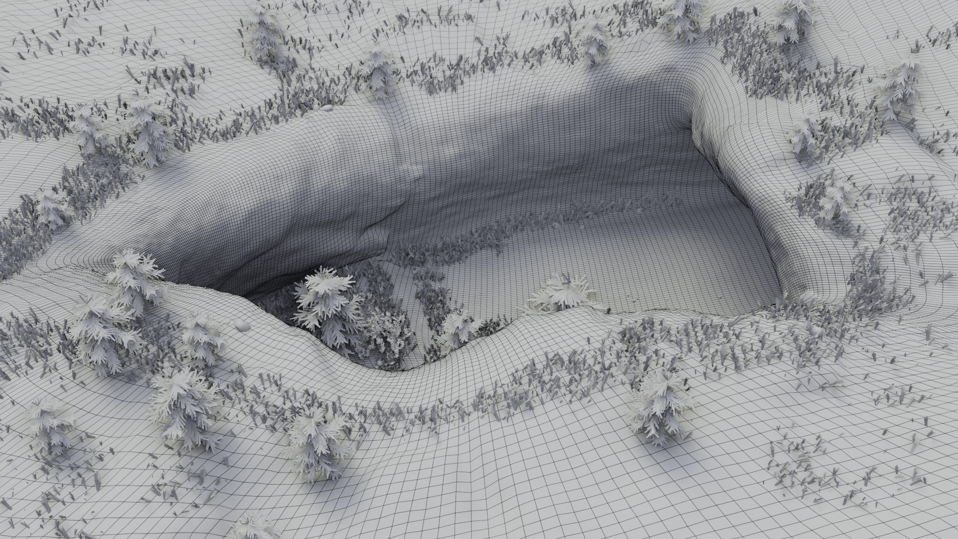 3D Photorealistic Cave Vegetation Terrain - TurboSquid 1650006