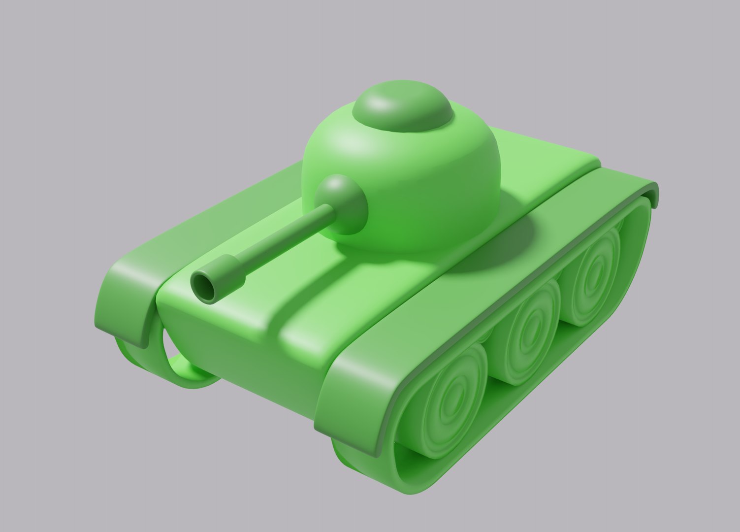 3D Model Cartoon Tank - TurboSquid 1637563
